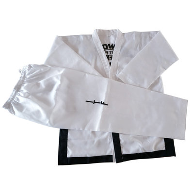 Custom white ITF master Taekwondo uniform striped ITF TKD uniform Taekwondo Gi for master supplier