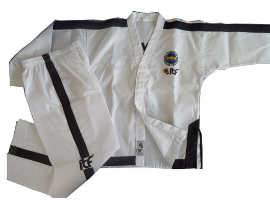 New  master ITF Taekwondo uniform martial arts wear black belt taekwondo uniform White ITF TKD uniform supplier