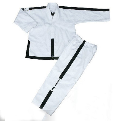 Shoulder srtip ITF master Taekwondo uniform striped ITF TKD uniform Taekwondo Gi for master 4-6 dan supplier