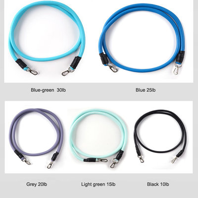 Resistance Bands 11pcs/Set for Arms Waist Legs Strength Exercise, Elastic Pull Rope Workout Fitness Set Tension Rope supplier