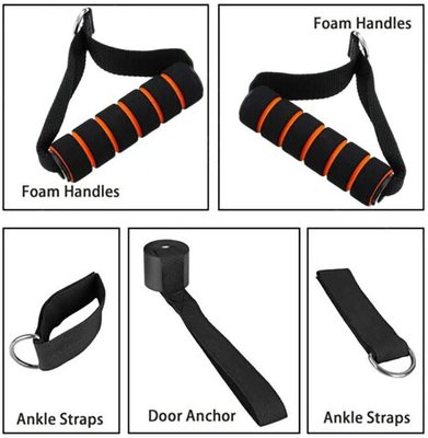 Hot Resistance Bands 11pcs/Set for Arms Waist Legs Strength Exercise, Elastic Pull Rope Workout Fitness Set Tension Rope supplier