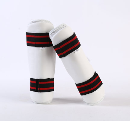 Custom LOGO high quality sparring gear protective shin guards for taekwondo shin protector PU+EVA+Sponge supplier