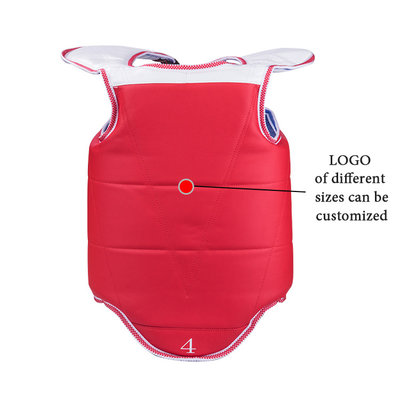 WTF standard high quality taekwondo chest protector blue and red dcolour 6 size supplier