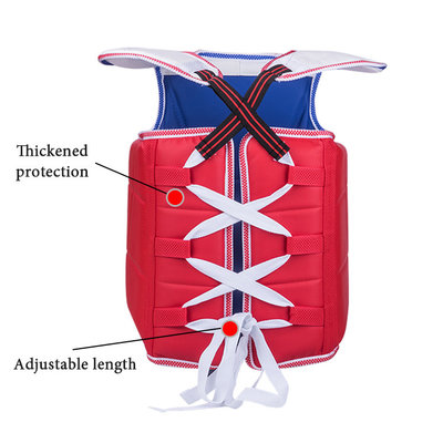WTF standard high quality taekwondo chest protector blue and red dcolour 6 size supplier