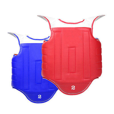 Custom taekwondo chest protector taekwondo chest guard taekwondo body protector  blue and red dcolour 6 size supplier