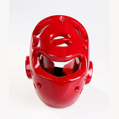 Shining red 5 size dipped foamTaekwondo Training Equipment Helmet Head Gear Guard Protector supplier