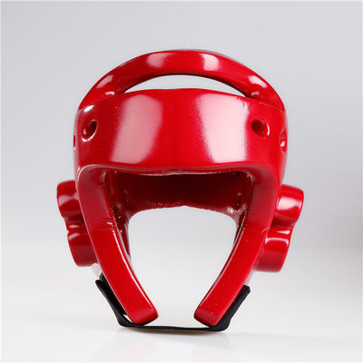 Shining red 5 size dipped foamTaekwondo Training Equipment Helmet Head Gear Guard Protector supplier