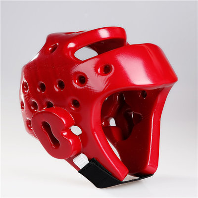 Shining red 5 size dipped foamTaekwondo Training Equipment Helmet Head Gear Guard Protector supplier