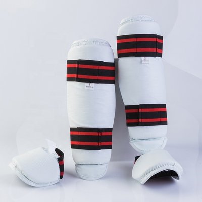 WTF approved factory supply shin with foot guard for Taekwondo gear shin protector supplier