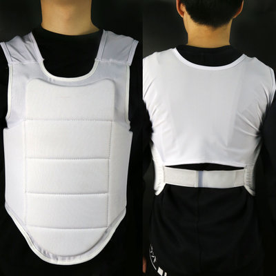New WKF Approved white karate chest guard manufacturer Karate Women Chest Guard Professional Female Chest Protector supplier