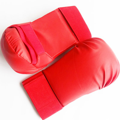 Pu Leather WKFProtector Karate Gloves Without Thumb supplier
