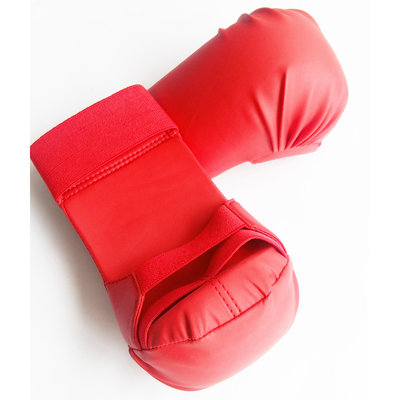 Pu Leather WKFProtector Karate Gloves Without Thumb supplier