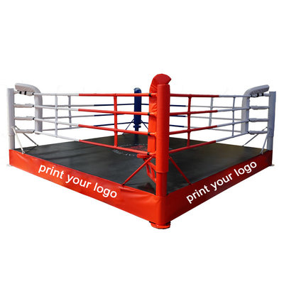 Design high quality competition Boxing ring OEM 7X7X1M or 7.8X7.8X1M size print your logo supplier