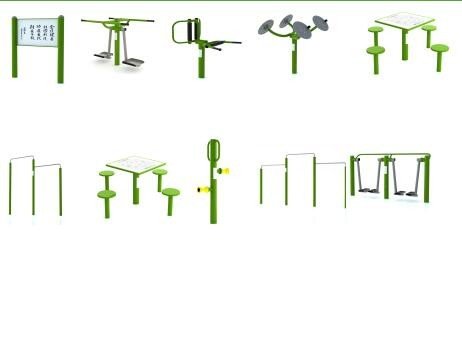 Green and white line  Outdoor Gym Equipment  Wholesale supplier