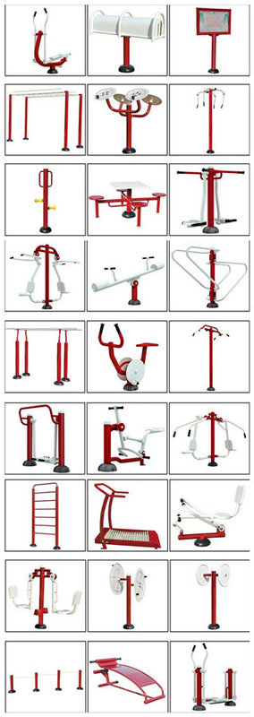 Red and White line 2016 Made in China outdoor fitness equipment for adults supplier