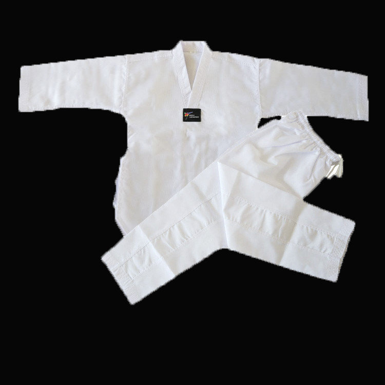Custom Logo White color Taekwondo Dobok Uniform Factory Directly sale supplier
