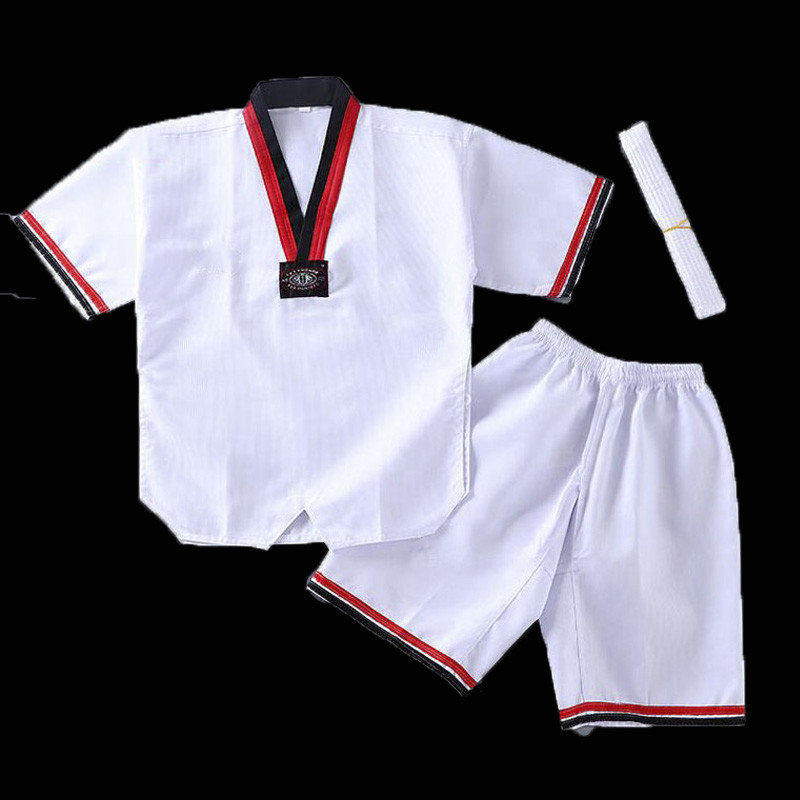 Wholesale Custom Logo Kids Short Sleve Uniforms Taekwondo dobok Factory supplier