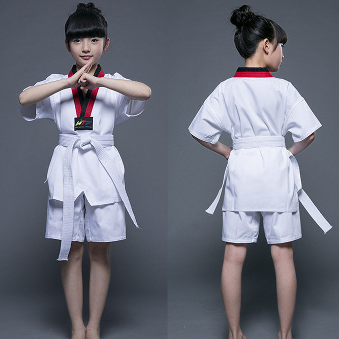 Factory sale martial arts cotton polyester kukkiwon taekwondo uniform for master supplier