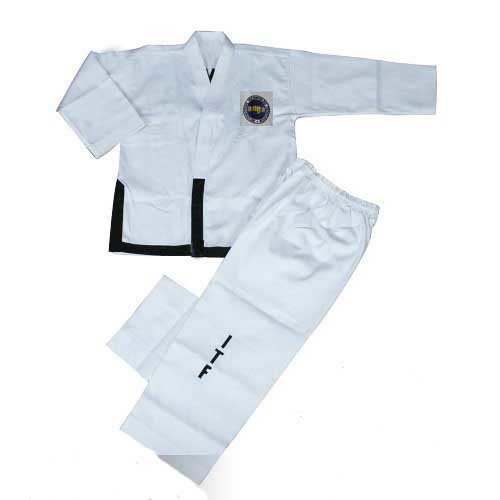 Custom white ITF master Taekwondo uniform striped ITF TKD uniform Taekwondo Gi for master supplier