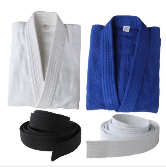 100% Cotton martial arts clothes white bjj gi Kimono judo uniforms Wholesale Bamboo cotton judo Uniforms supplier