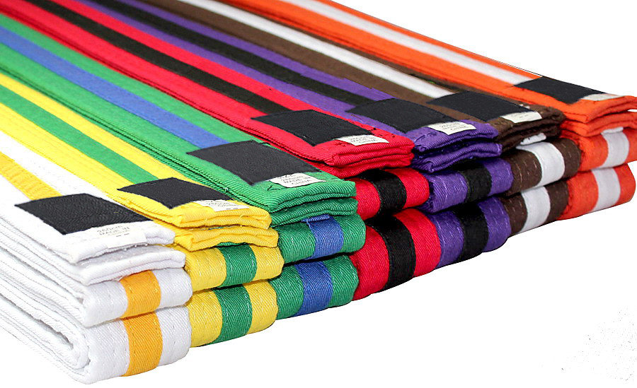 Whole sale cheap price Martial Arts Belt Double Wrap Taekwondo Karate Judo Belt in stock product fast delivery supplier