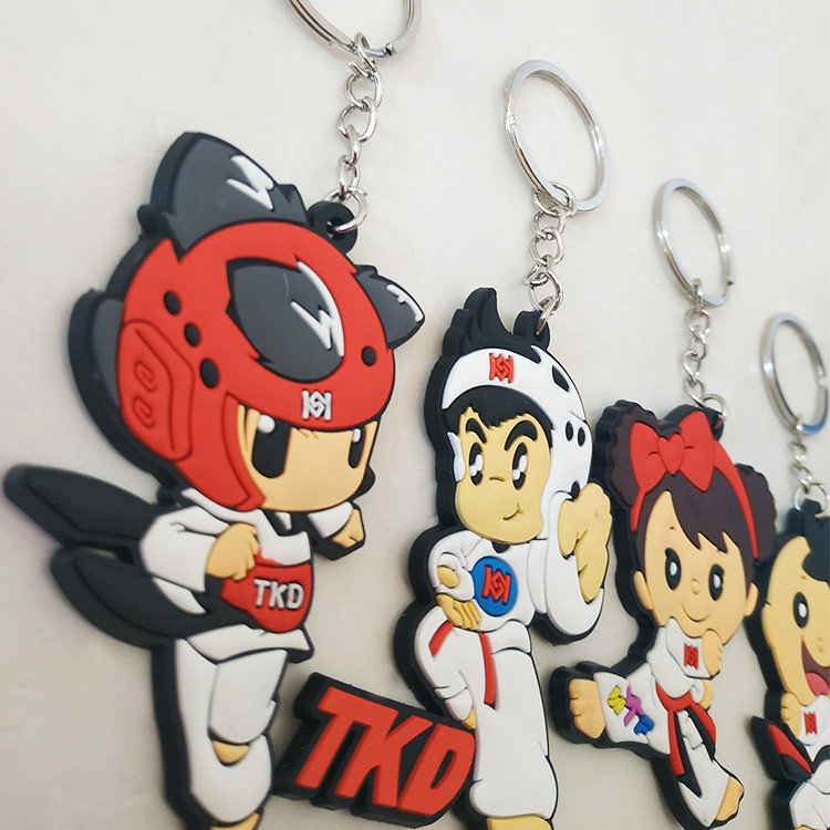 Fashion custom keychain eco Taekwondo judo key chain fashion custom keychain eco Taekwond supplier