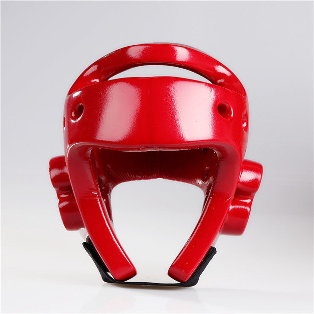 Shining red 5 size dipped foamTaekwondo Training Equipment Helmet Head Gear Guard Protector supplier