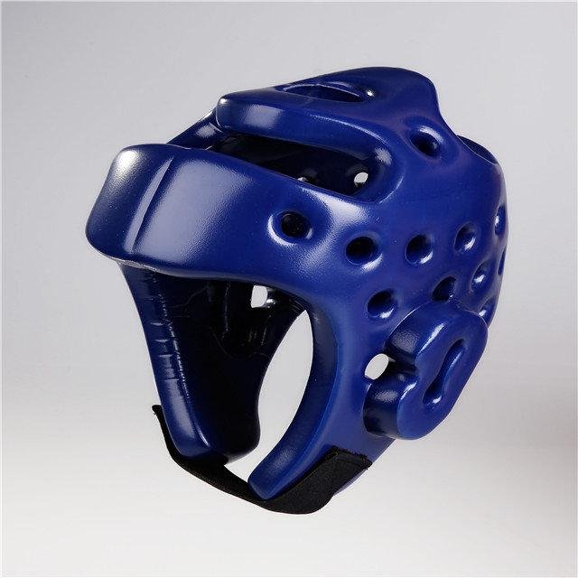 Custom Logo Shining blue dipped foam taekwondo sparring head guard Taekwondo Protections Equipment supplier