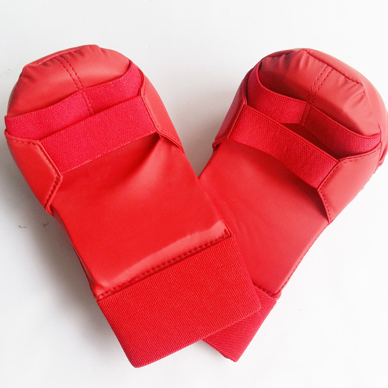 Pu Leather WKFProtector Karate Gloves Without Thumb supplier