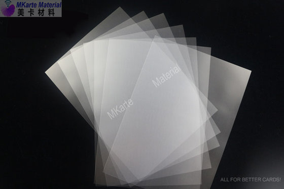 PVC Coated Overlay MCO-W/glue coating overlay for card/ plastic Card body making  mateials