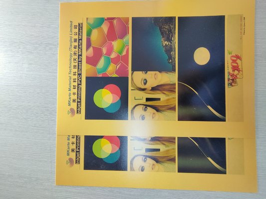 Aging Resistance Inkjet PVC Sheet Printable Gold Color For Smart Card Production