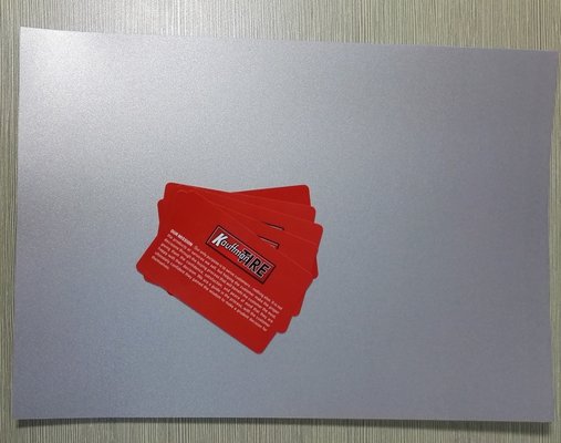 Ink Adhesion Printable PVC Sheets  Inkjet Printable Silver Color For Plastic Card Production