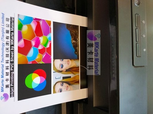 Doubel Side Printing Ink Adhesion Inkjet PVC Sheet Printable For Plastic Card Production