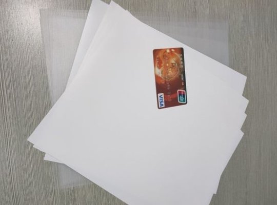High Impact Strength PETG Plastic Sheet 0.08mm 0.06mm PETG Coated Overlay Film