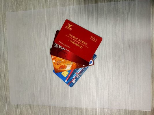 Laser Engraving 0.10mm Polycarbonate PC Plastic Sheet 0.04-0.10mm Uncoated Overlay Film