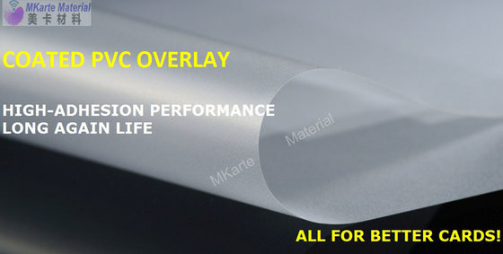 Lamination PVC Coated Overlay Film With Strong Adhension For Smart Card Material