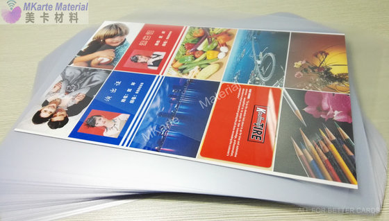 Lamination PVC Coated Overlay Film With Strong Adhension For Smart Card Material