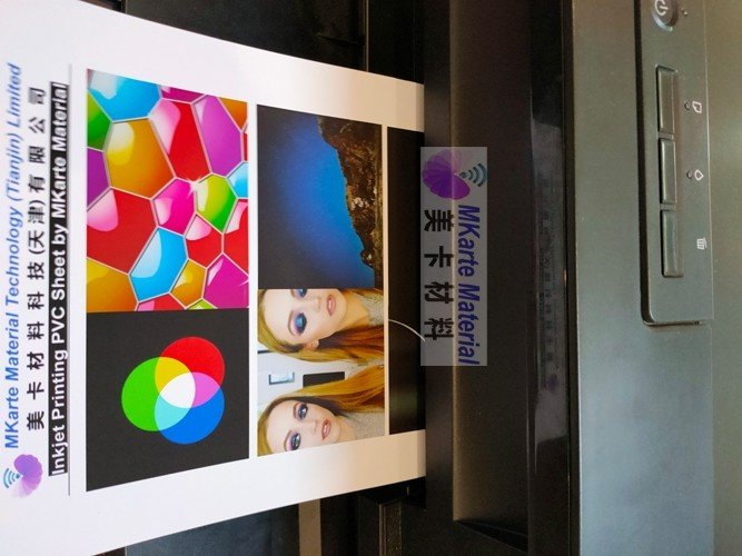 Doubel Side Printing Ink Adhesion Inkjet PVC Sheet Printable For Plastic Card Production