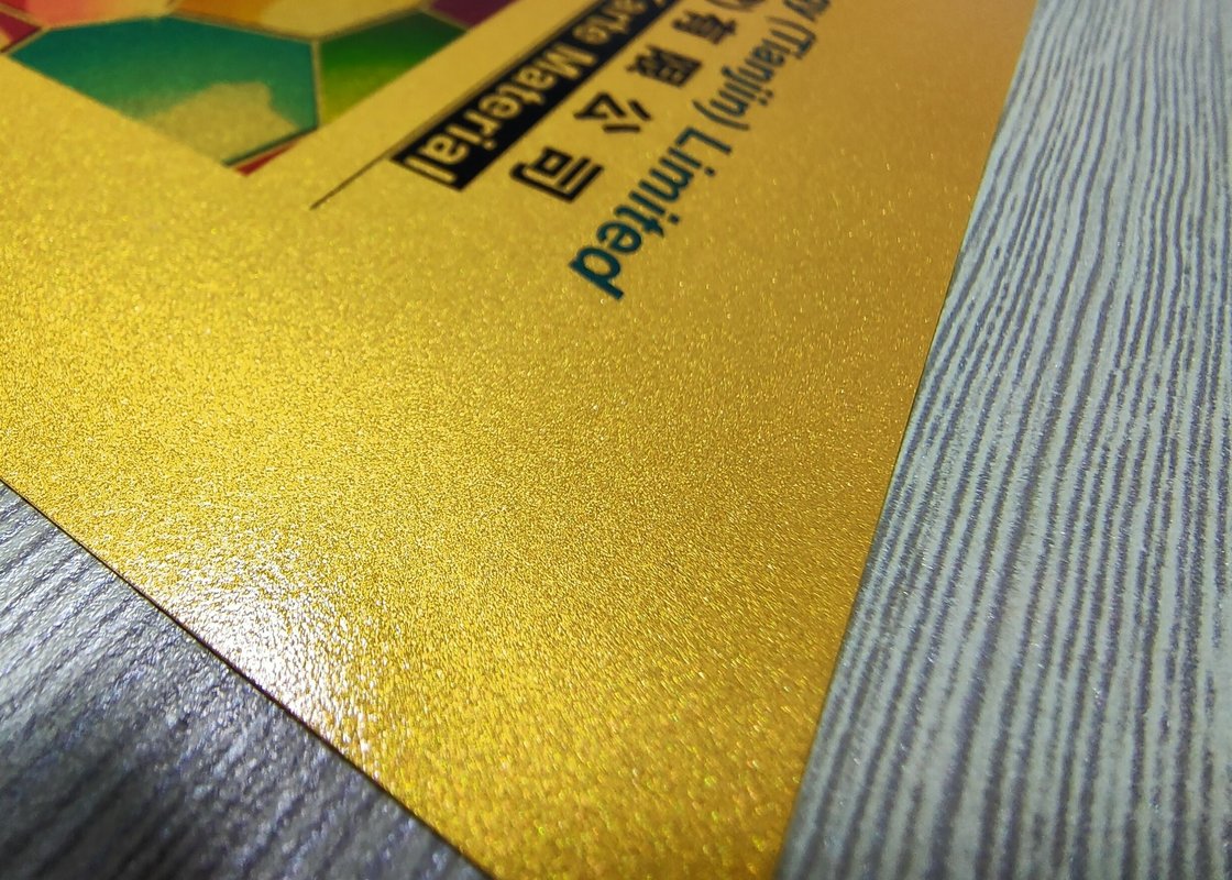 A3 Smart Card PVC Sheets Digital Printing Golden Printable For Plastic Card Production