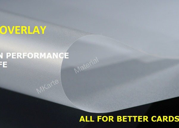 Lamination PVC Coated Overlay Film With Strong Adhension For Various Smart Card