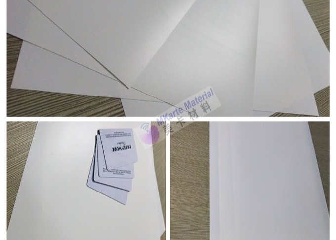 Contactless Card PC Plastic Sheet Wear Resistant Low Vicat PC Core Sheet
