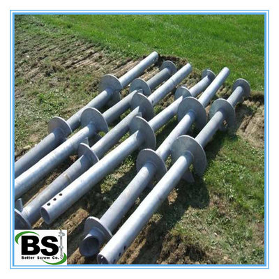 hot dipped galvanized ground screw pile for greenhouse and fences