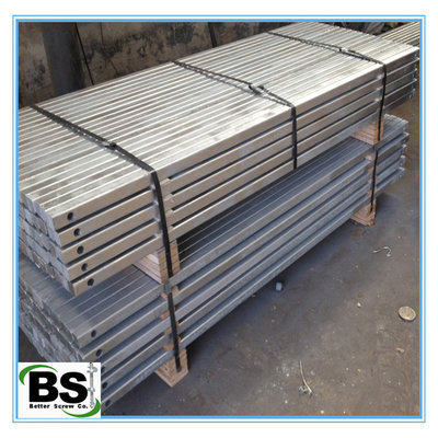 square solid Steel galvanized thread rod manufacture helical piles