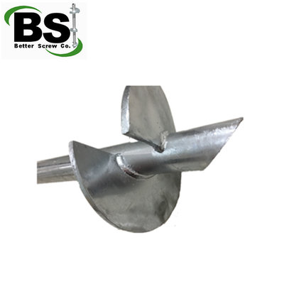 Hot Dipped Galvanized Helical Anchors 1-1/2" Square Shaft with Strong Capacity