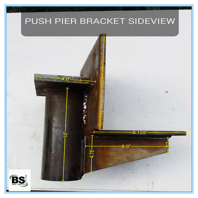 OEM Push pier system with helical piles for Lighting Foundations