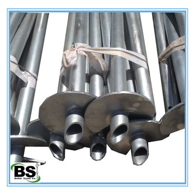 Round Shaft helical anchors are used in compression applications