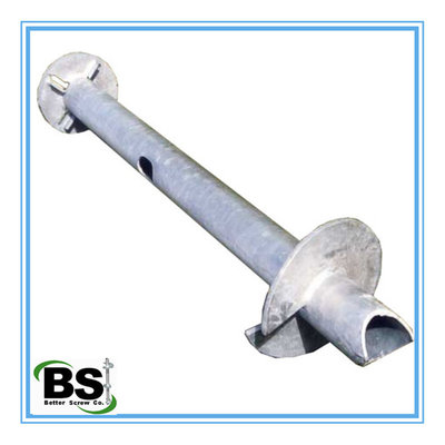 Foundation construction support helical screw hot dip galvanized steel pipe