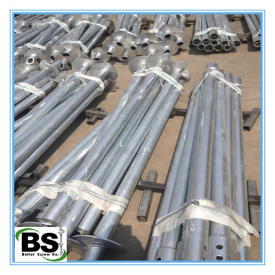 High quality steel pipe with steel helix plate for American market