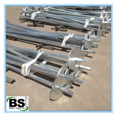 High quality steel pipe with steel helix plate for American market