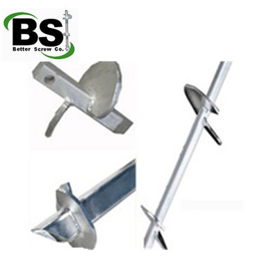 Wholesale In Ground square bar sahft Screw Anchor for house repairment